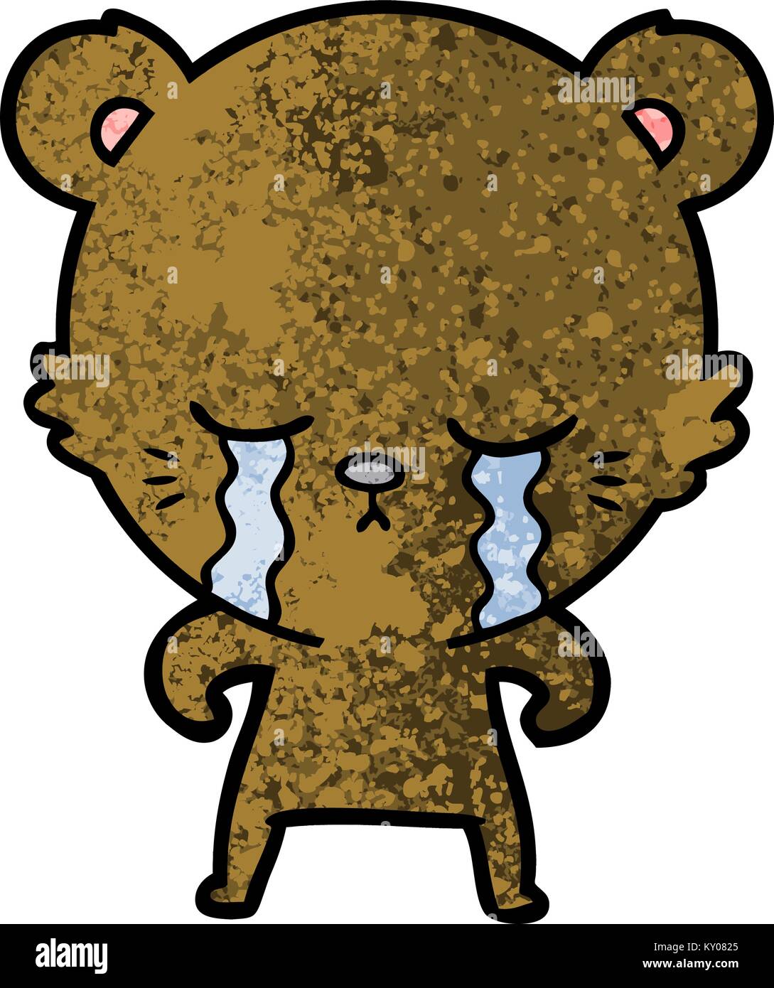 crying cartoon bear Stock Vector Image & Art - Alamy