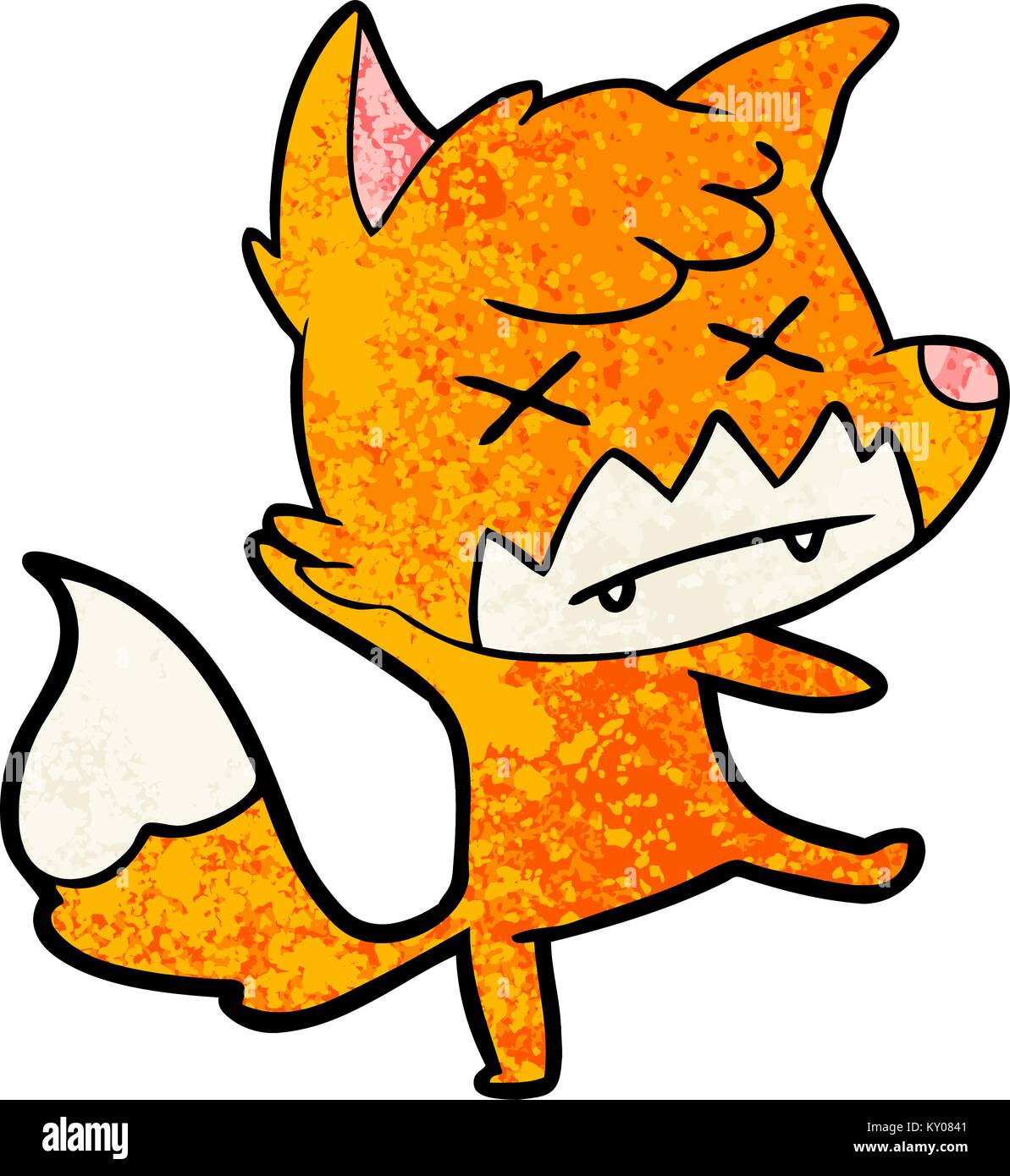 cartoon dead fox Stock Vector Image & Art - Alamy