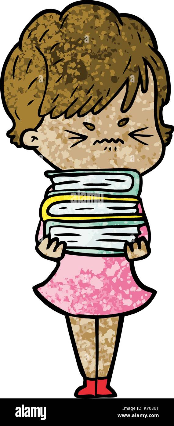 cartoon frustrated woman Stock Vector Image & Art - Alamy