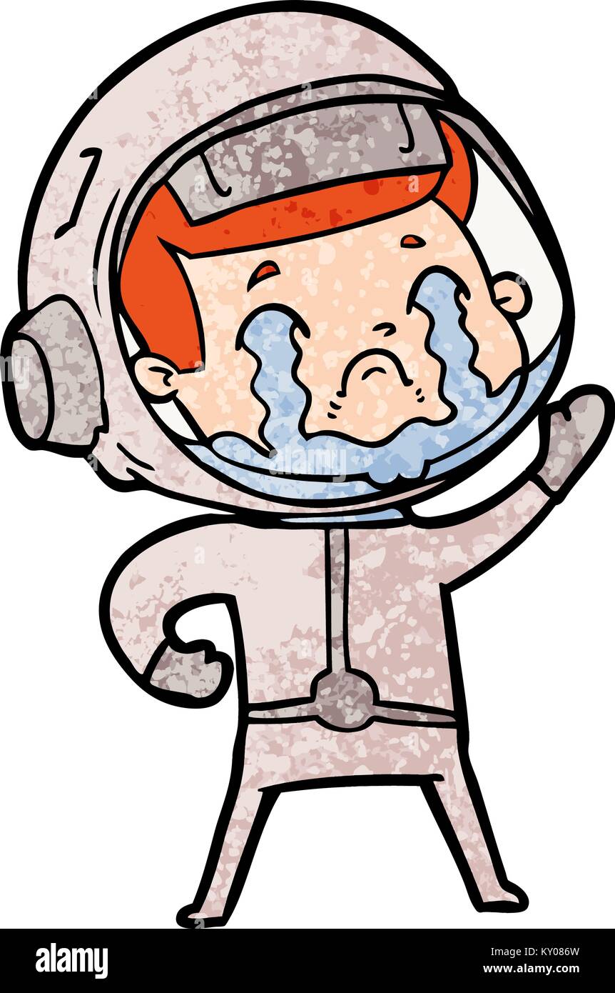 cartoon crying astronaut Stock Vector Image & Art - Alamy