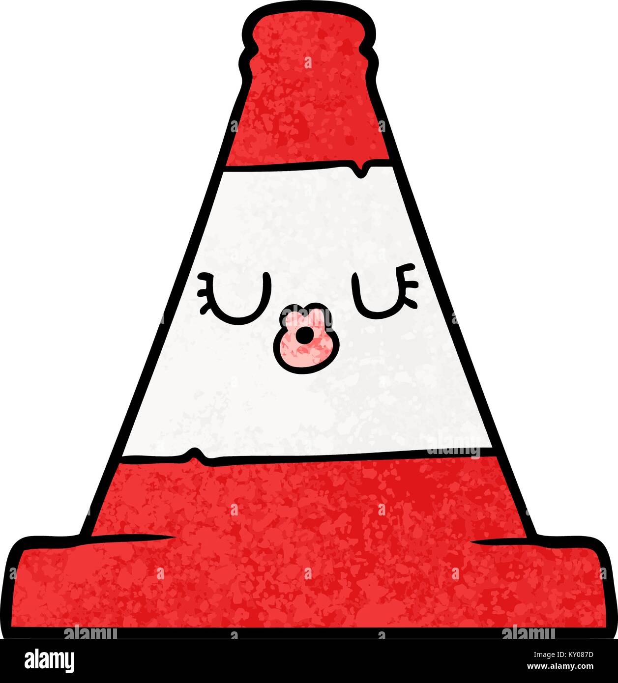 Traffic cone funny Stock Vector Images - Alamy