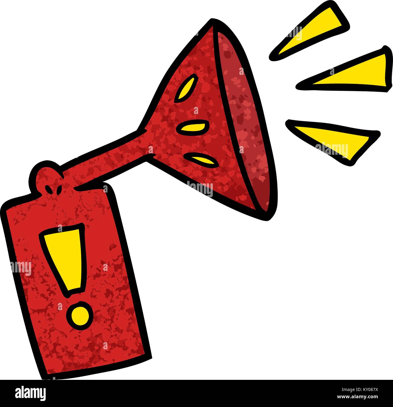 cartoon air horn Stock Vector Image & Art - Alamy