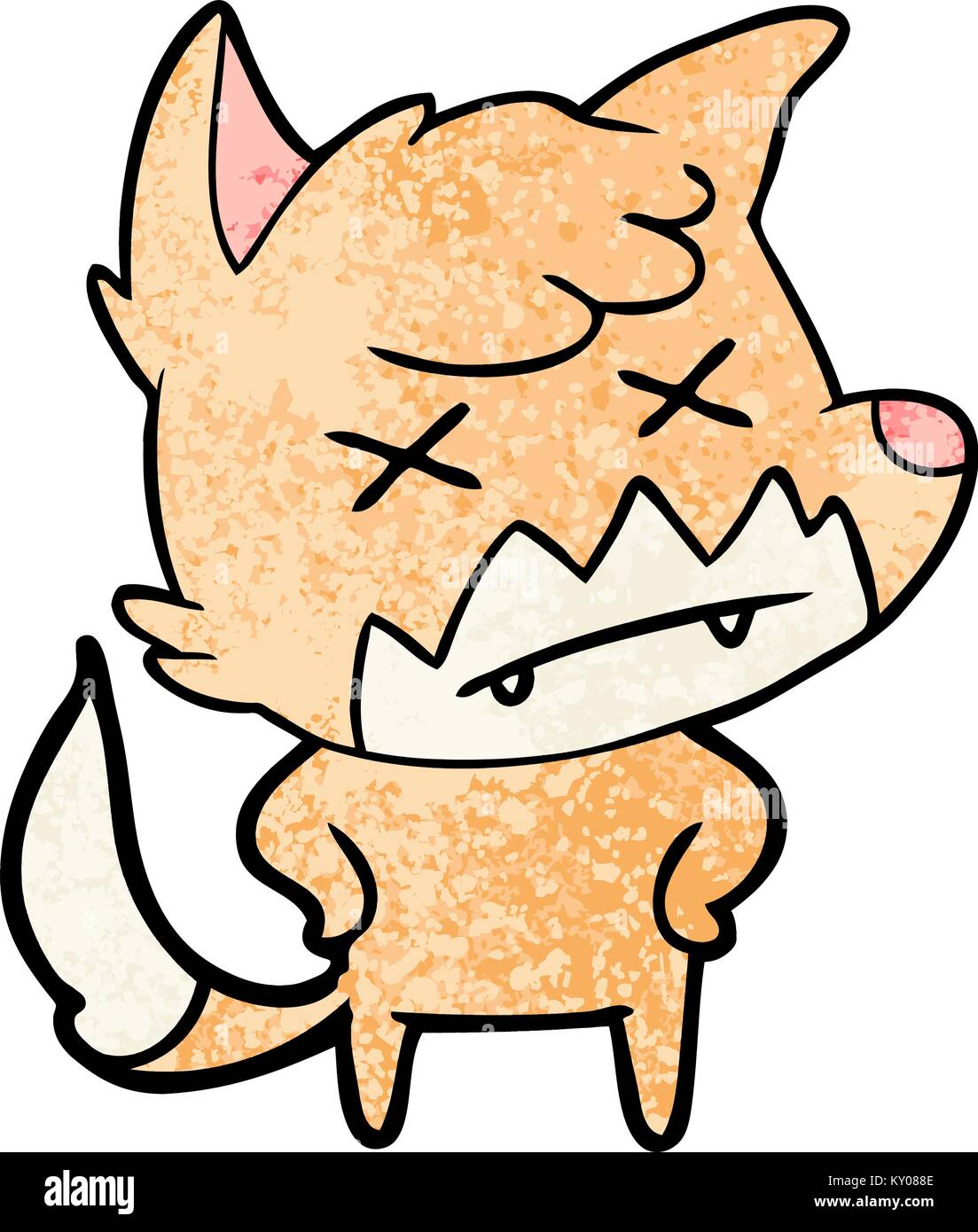 cartoon dead fox Stock Vector Image & Art - Alamy