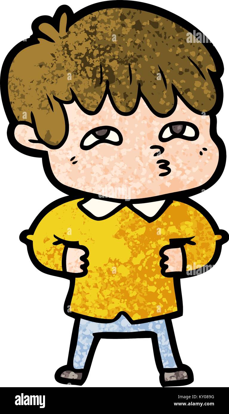 cartoon curious man Stock Vector Image & Art - Alamy