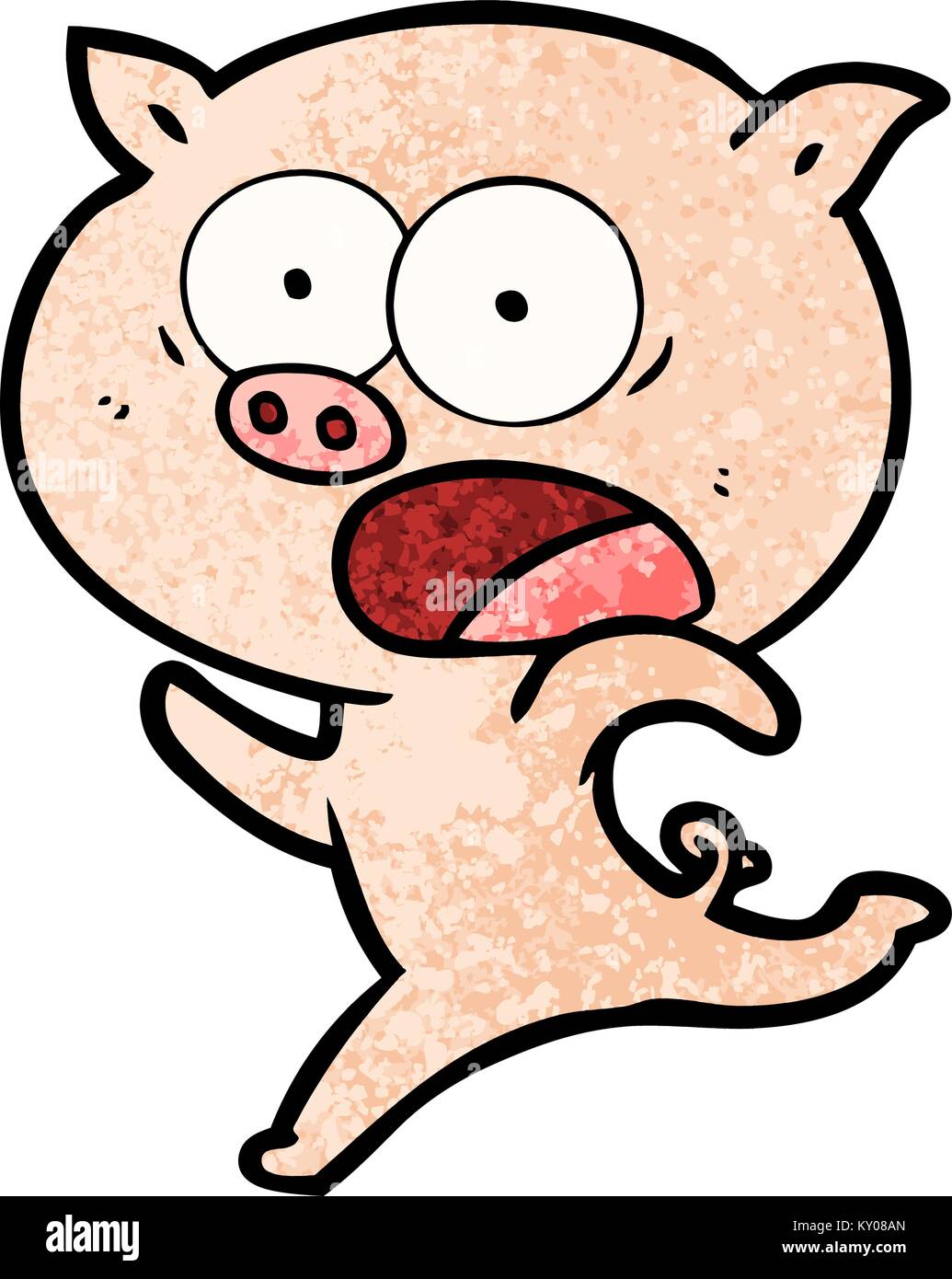 cartoon pig running Stock Vector Image & Art - Alamy