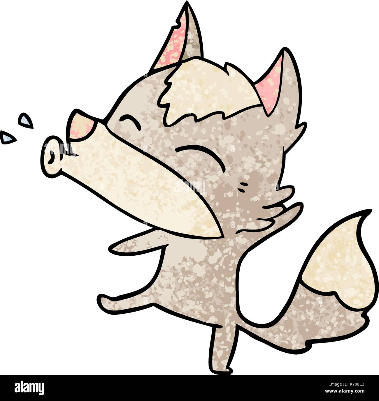howling wolf cartoon Stock Vector Image & Art - Alamy