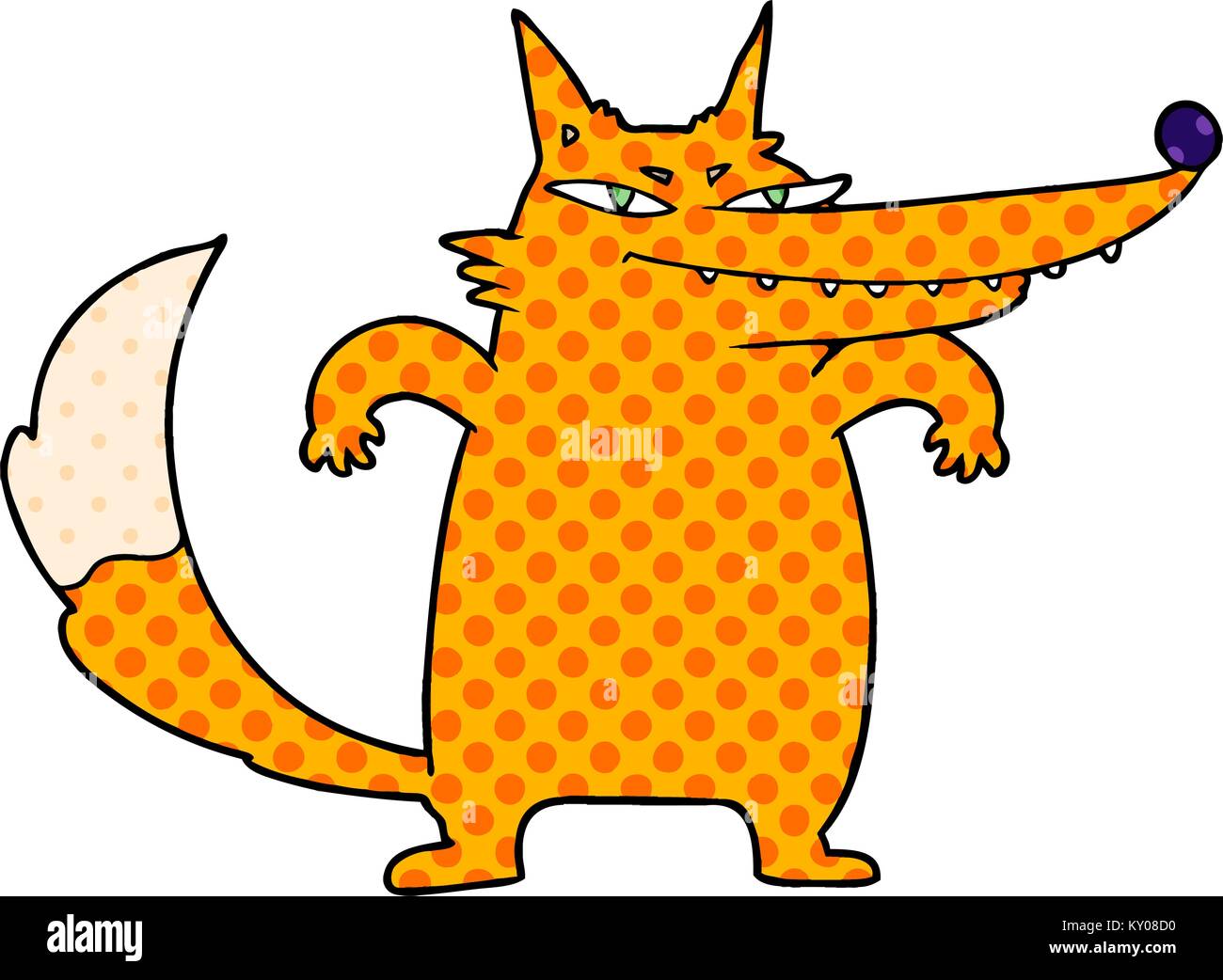 fat fox cartoon character Stock Vector Image & Art - Alamy
