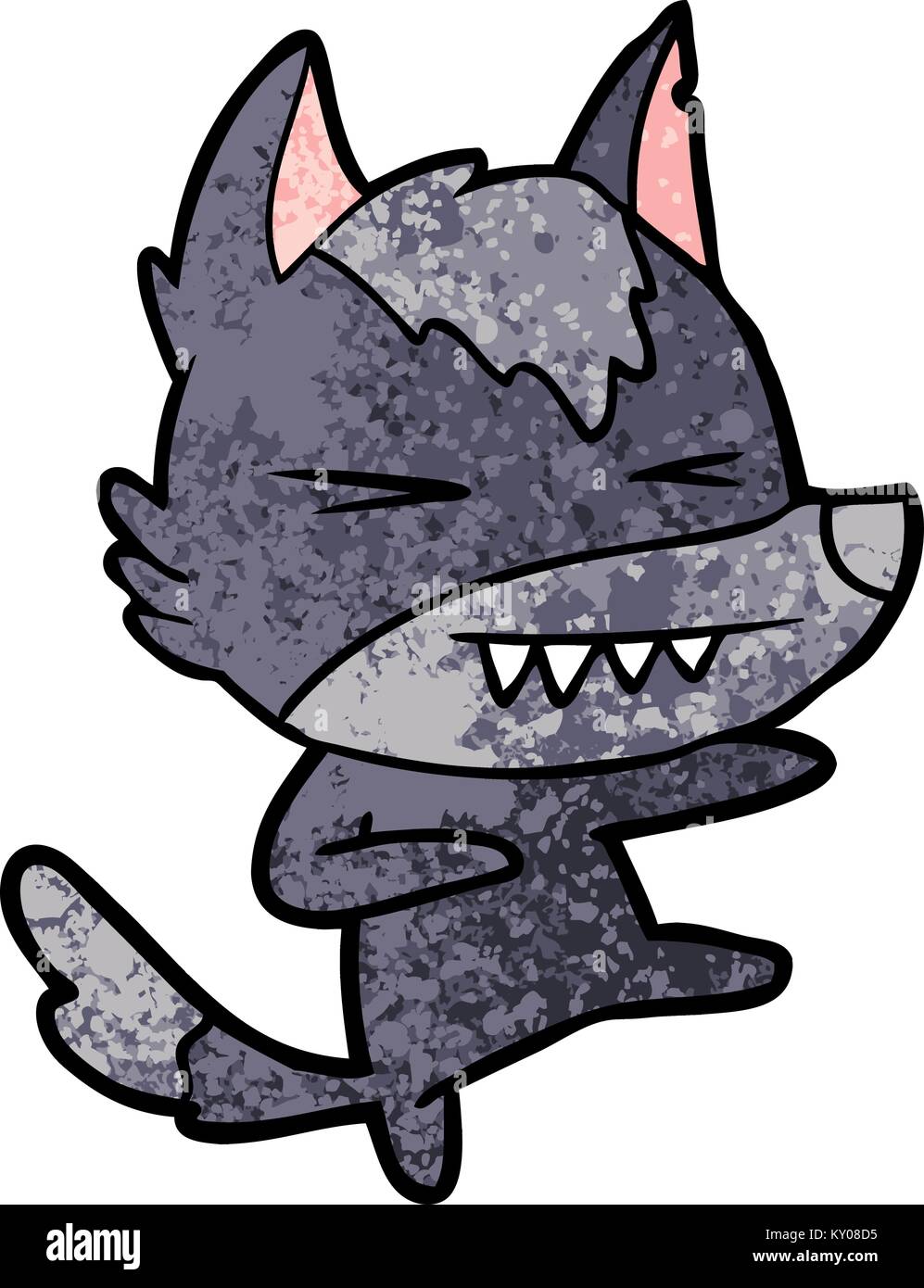 angry wolf cartoon Stock Vector Image & Art - Alamy