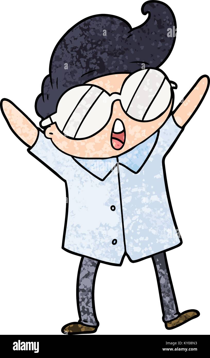 cartoon boy wearing spectacles Stock Vector Image & Art - Alamy