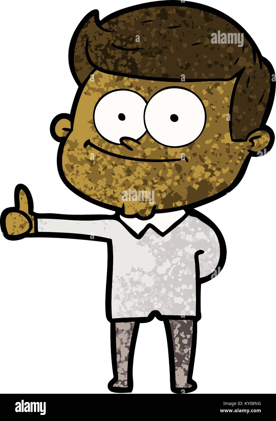 cartoon smiling man Stock Vector Image & Art - Alamy