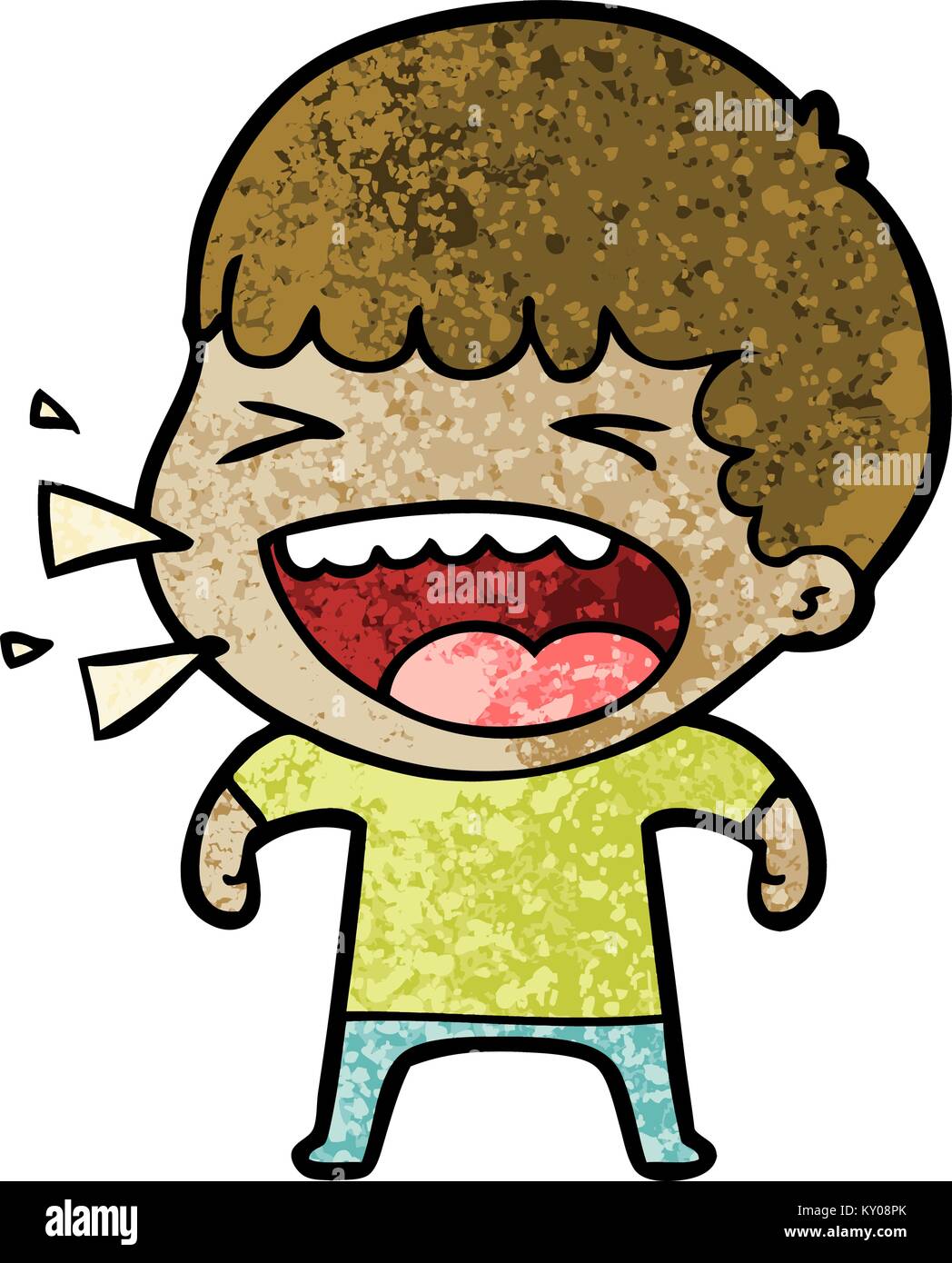 cartoon laughing man Stock Vector Image & Art - Alamy