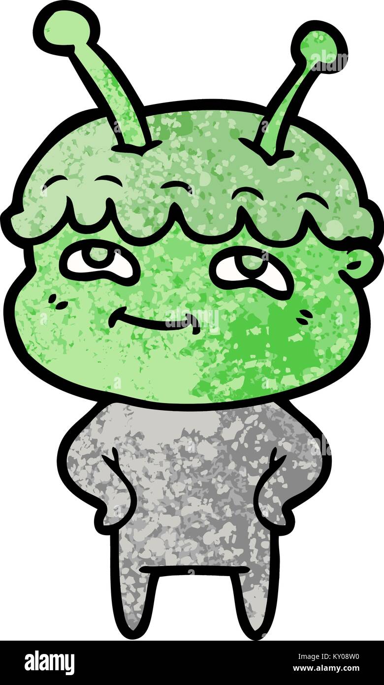 friendly cartoon spaceman Stock Vector Image & Art - Alamy