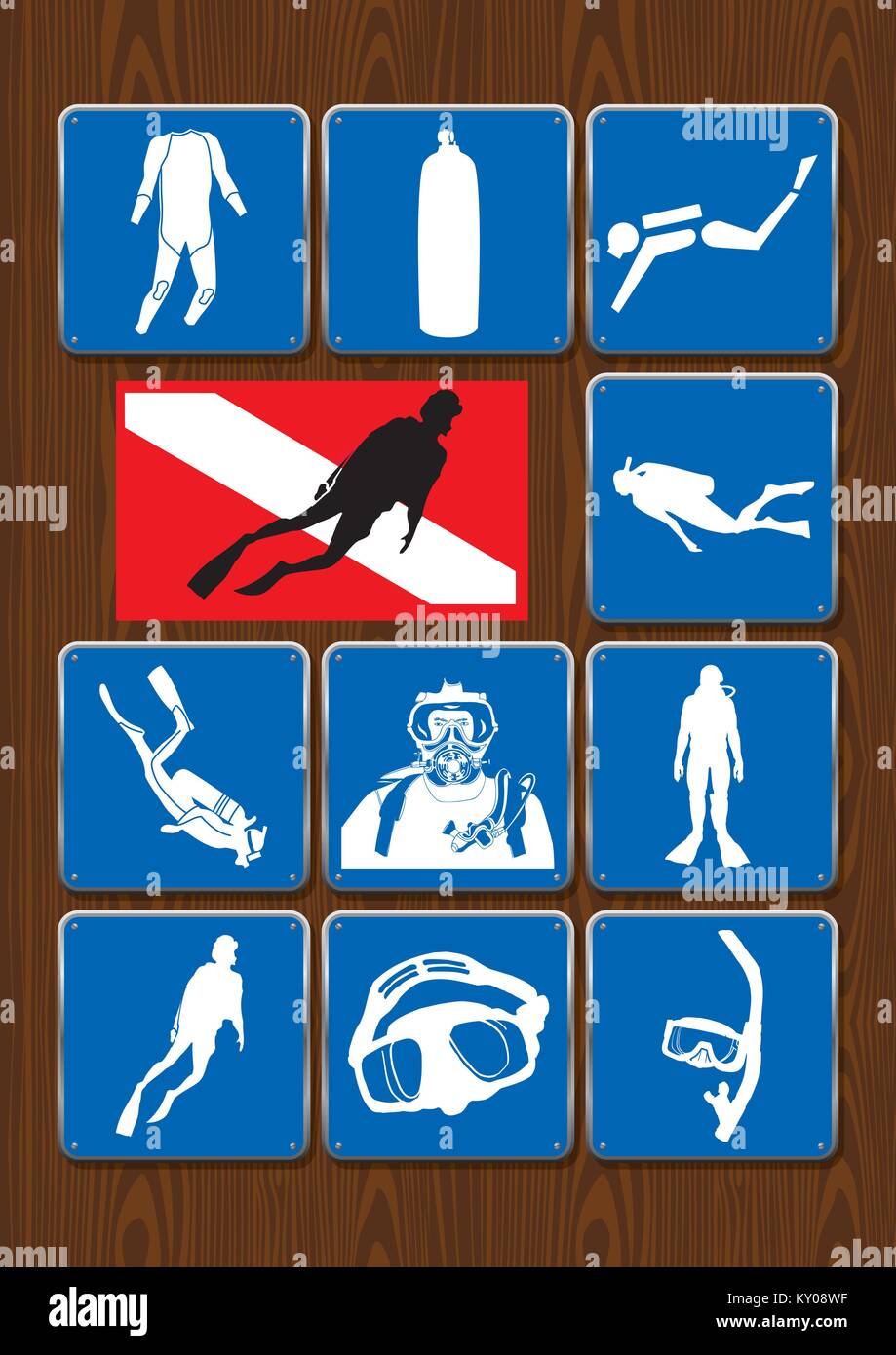 Red sea snorkel man Stock Vector Images - Alamy