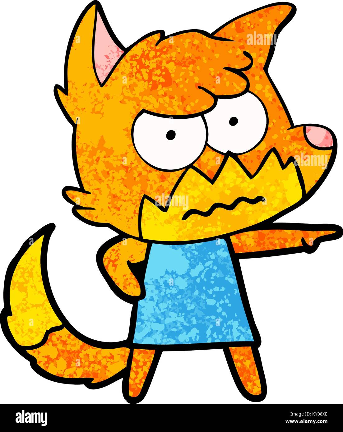 cartoon annoyed fox Stock Vector Image & Art - Alamy