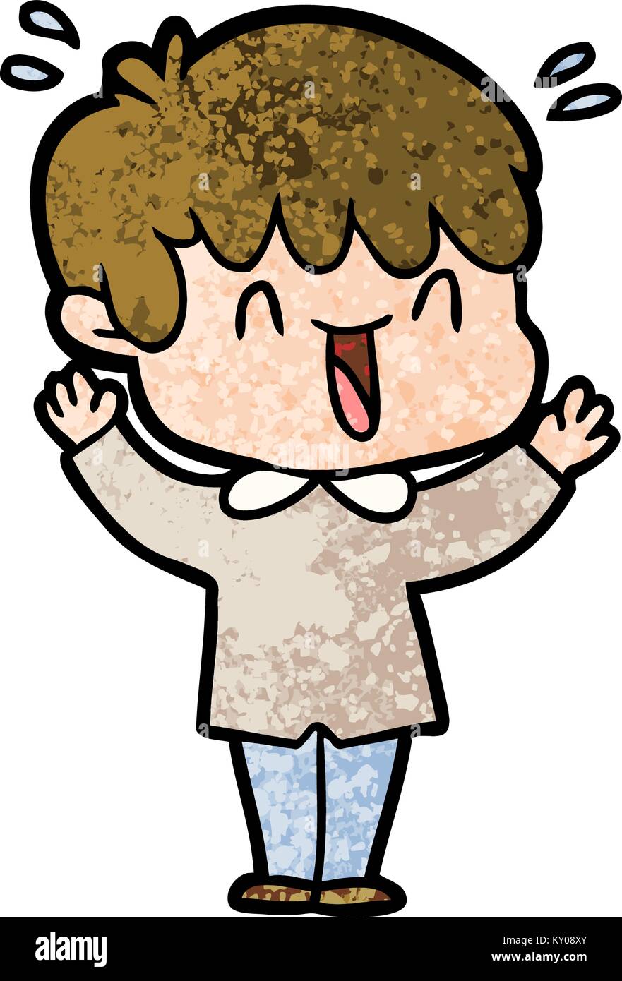 cartoon laughing boy Stock Vector Image & Art - Alamy