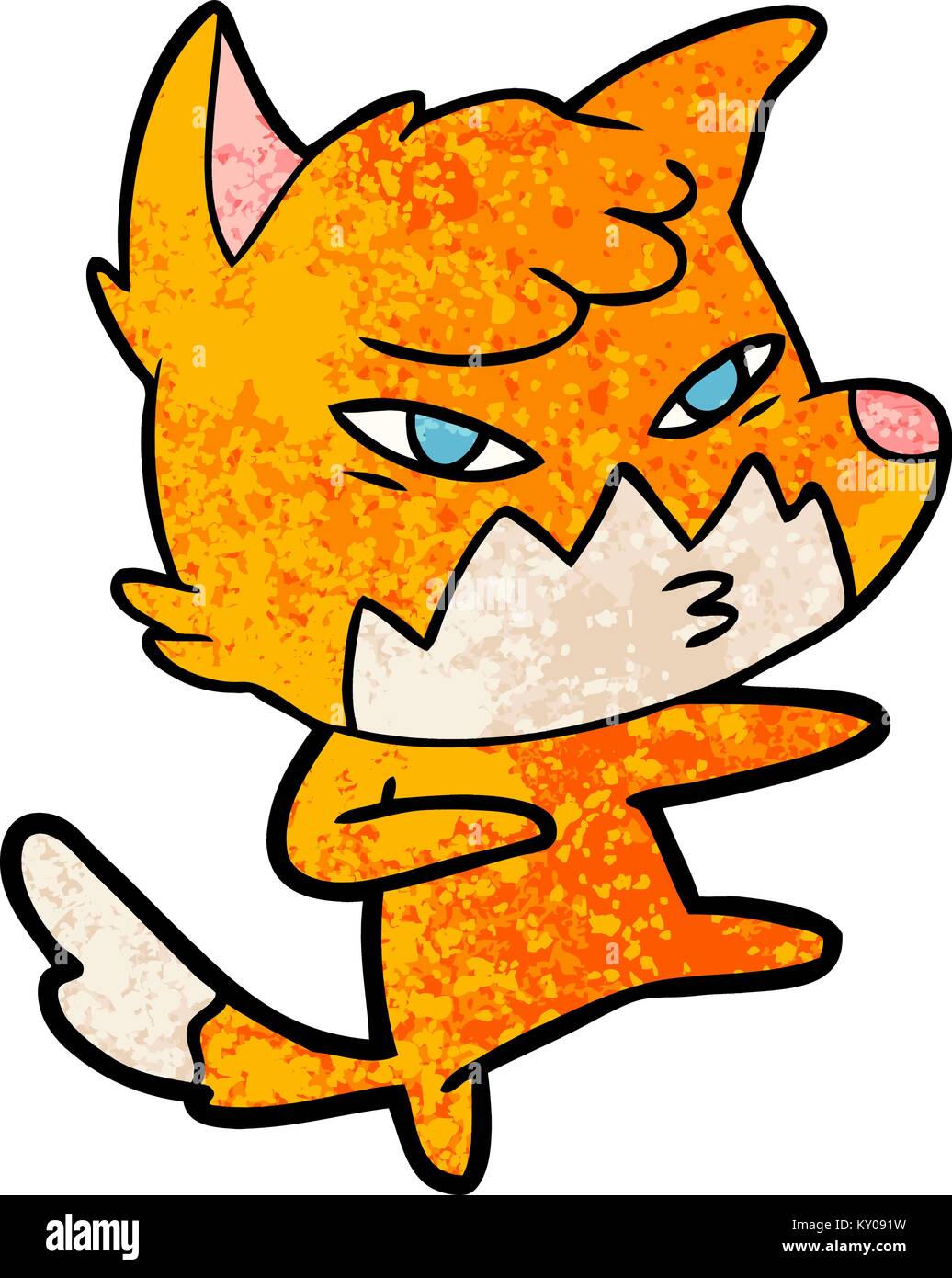 clever cartoon fox Stock Vector Image & Art - Alamy