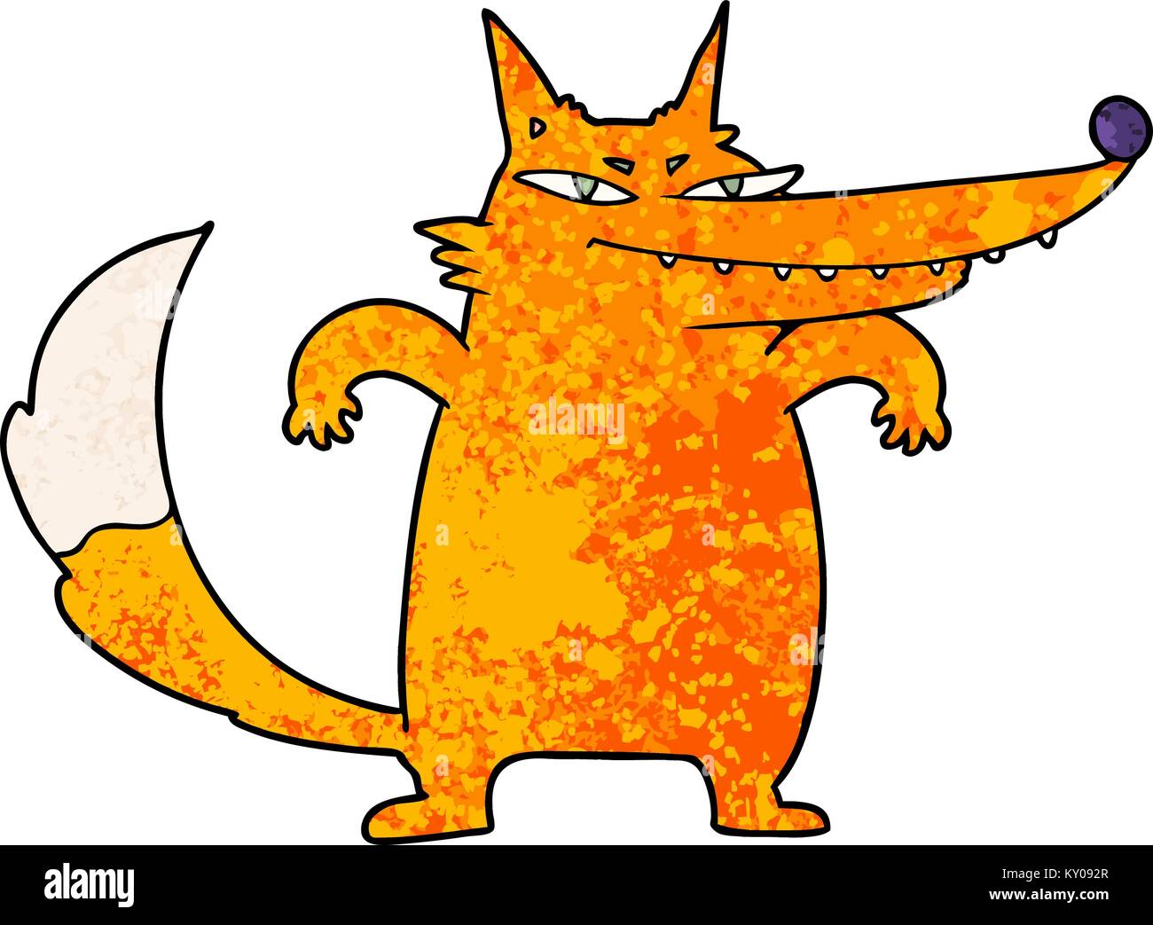 fat fox cartoon character Stock Vector Image & Art - Alamy
