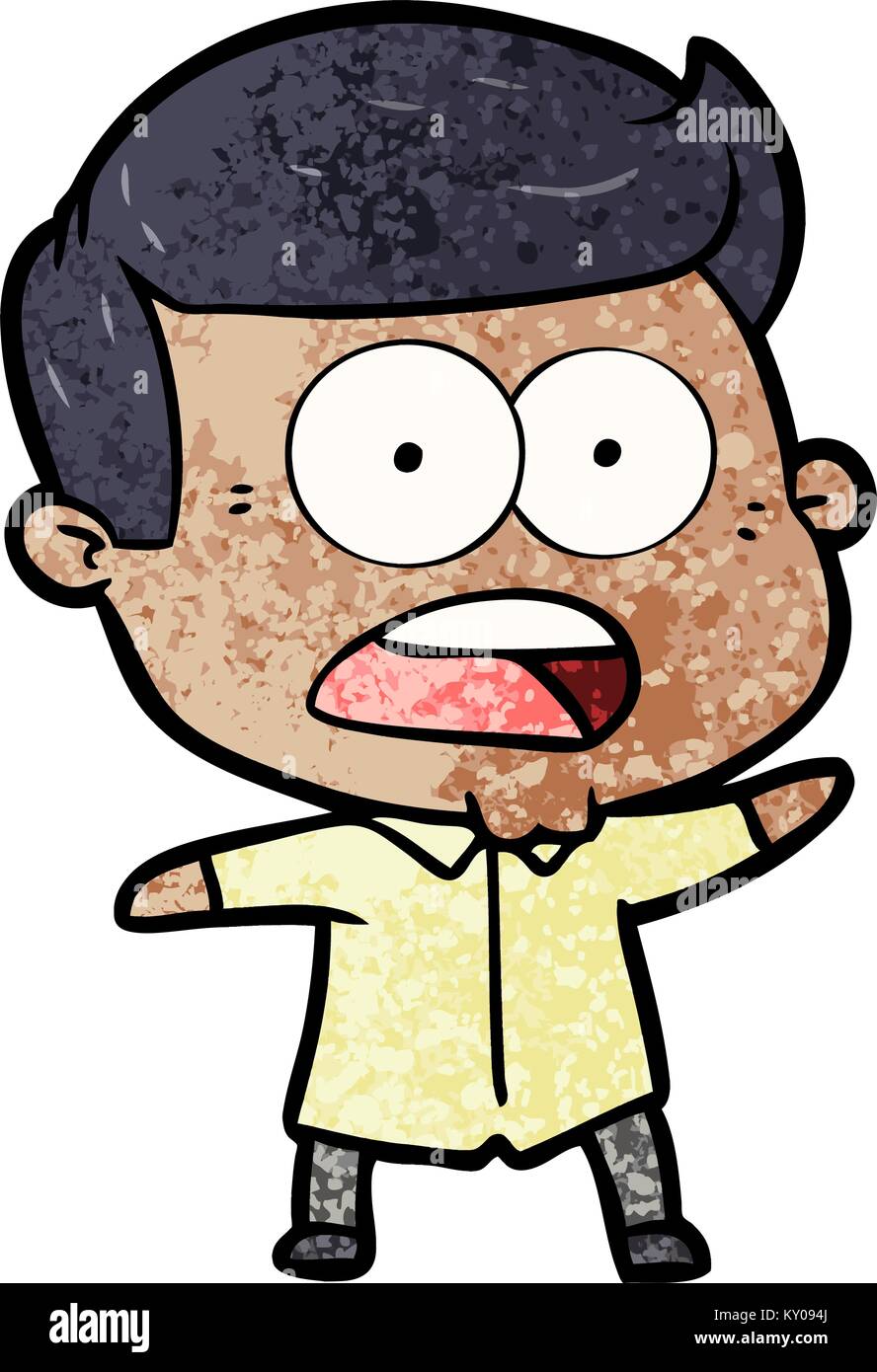 cartoon shocked man Stock Vector Image & Art - Alamy