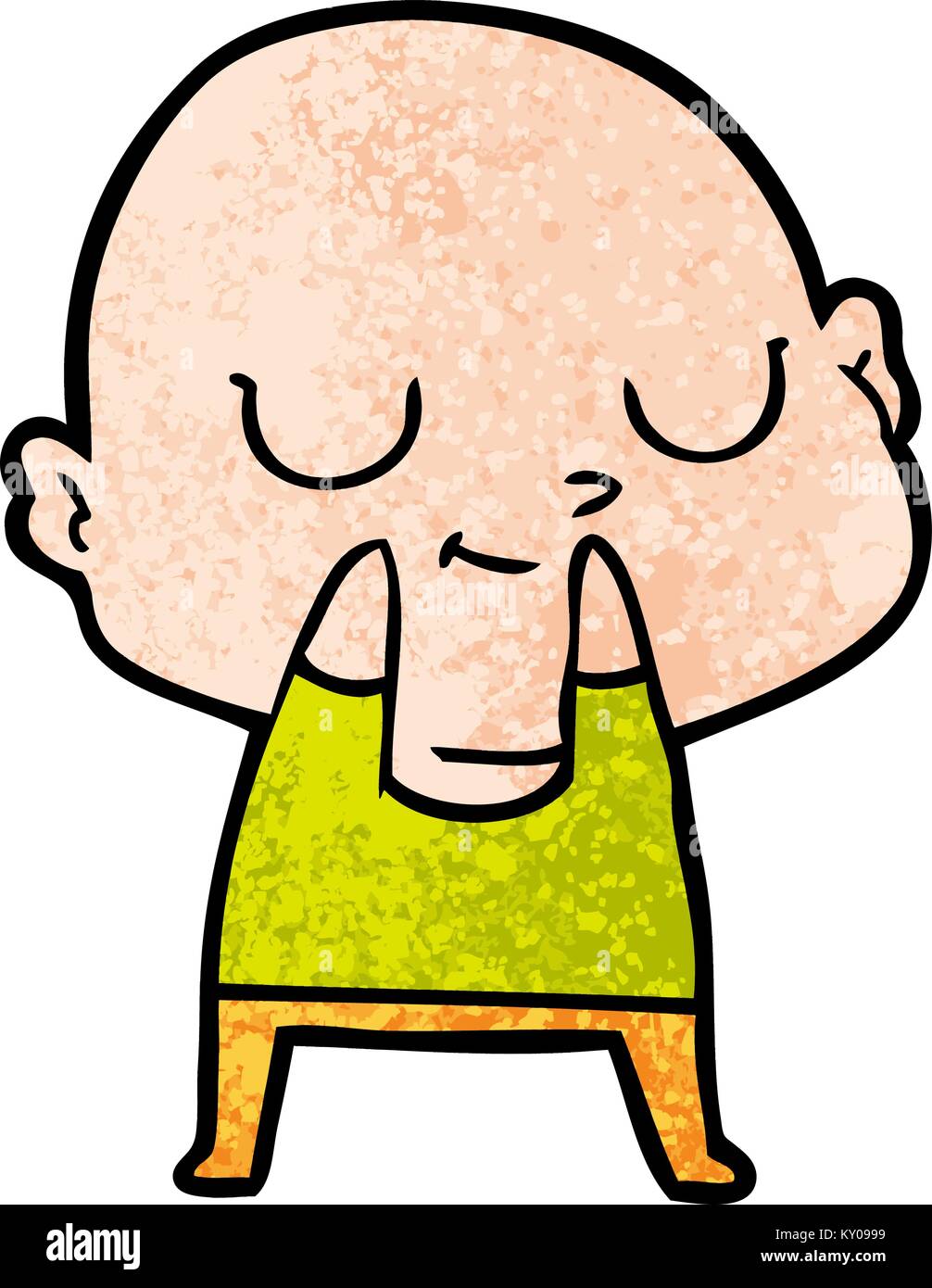 cartoon bald man Stock Vector Image & Art - Alamy