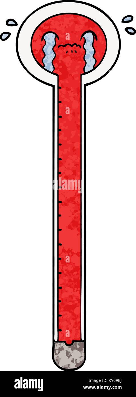 cartoon thermometer crying Stock Vector Image & Art - Alamy