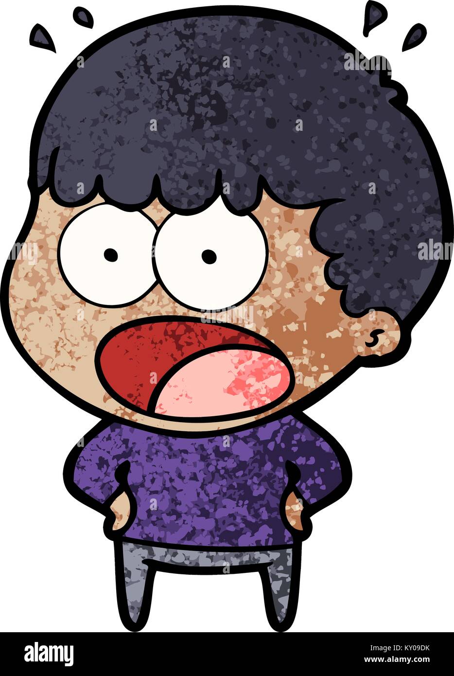 cartoon shocked man Stock Vector Image & Art - Alamy
