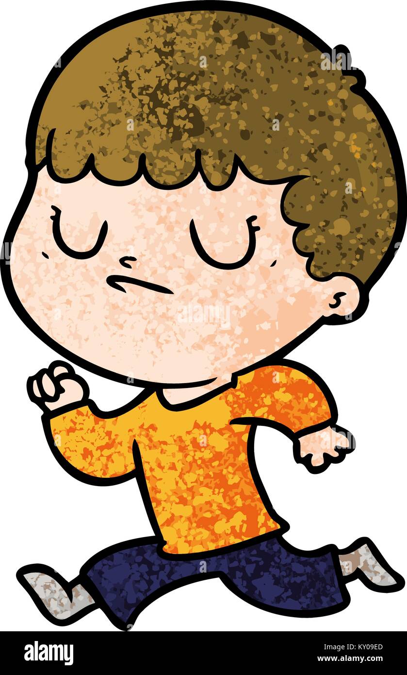 cartoon grumpy boy Stock Vector Image & Art - Alamy