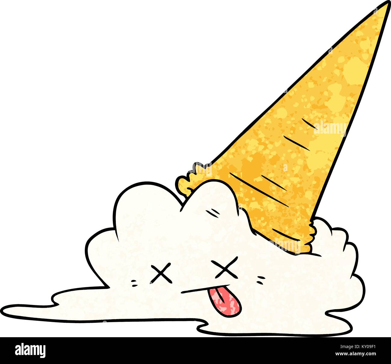 Ice cream splat illustration hi-res stock photography and images - Alamy