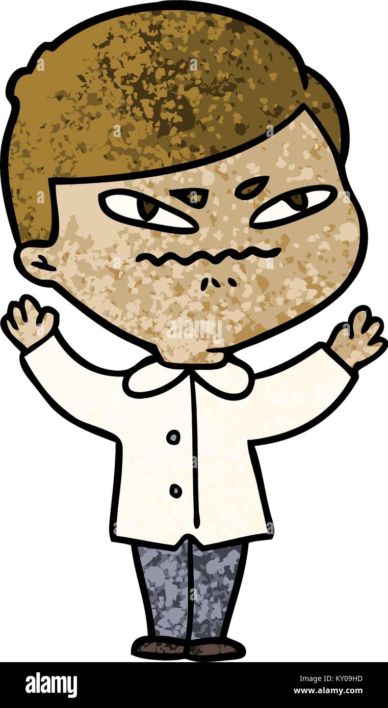 cartoon angry man Stock Vector Image & Art - Alamy