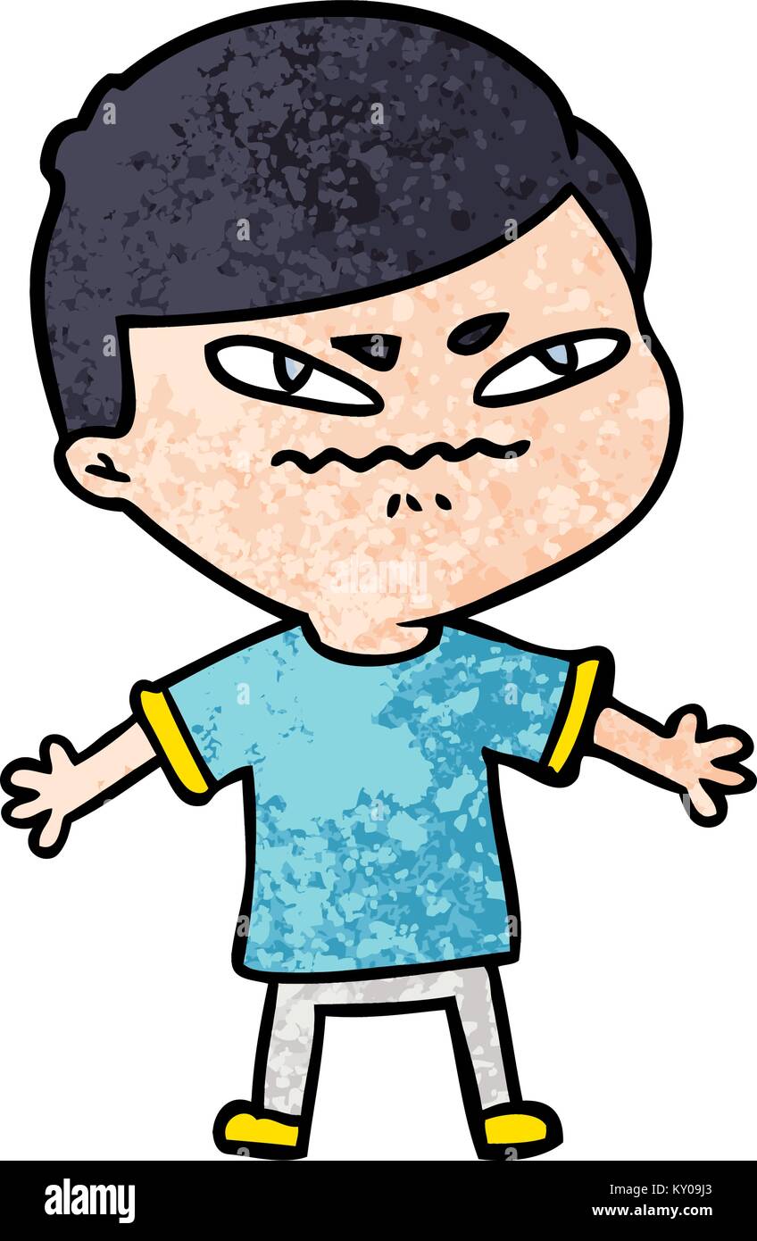 cartoon exasperated man Stock Vector Image & Art - Alamy