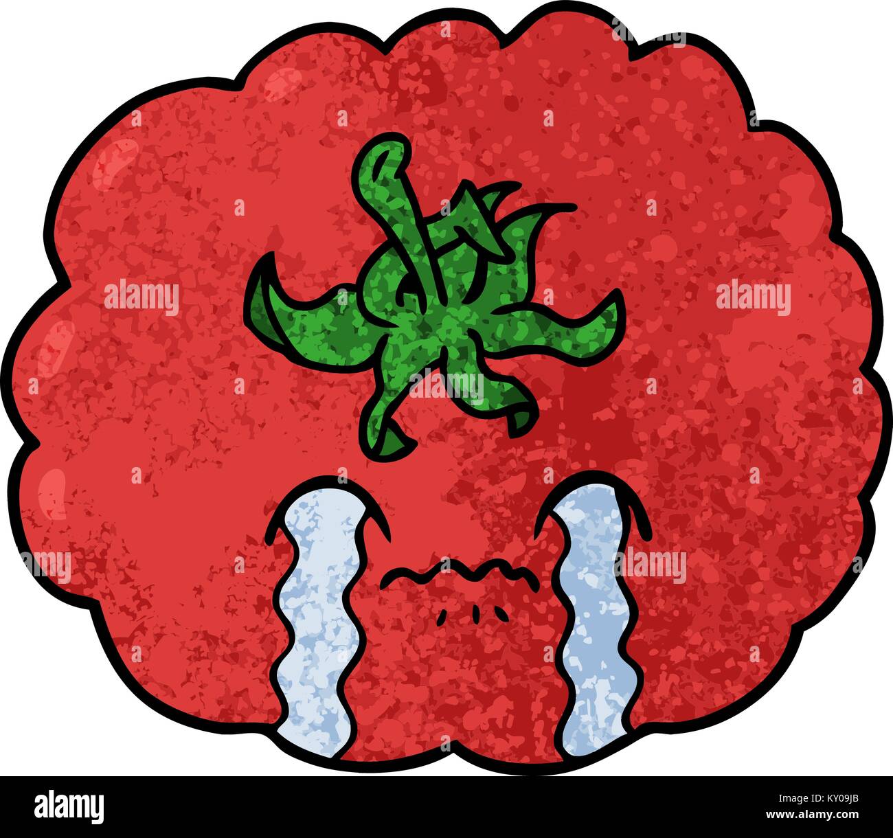 cartoon crying tomato Stock Vector Image & Art - Alamy