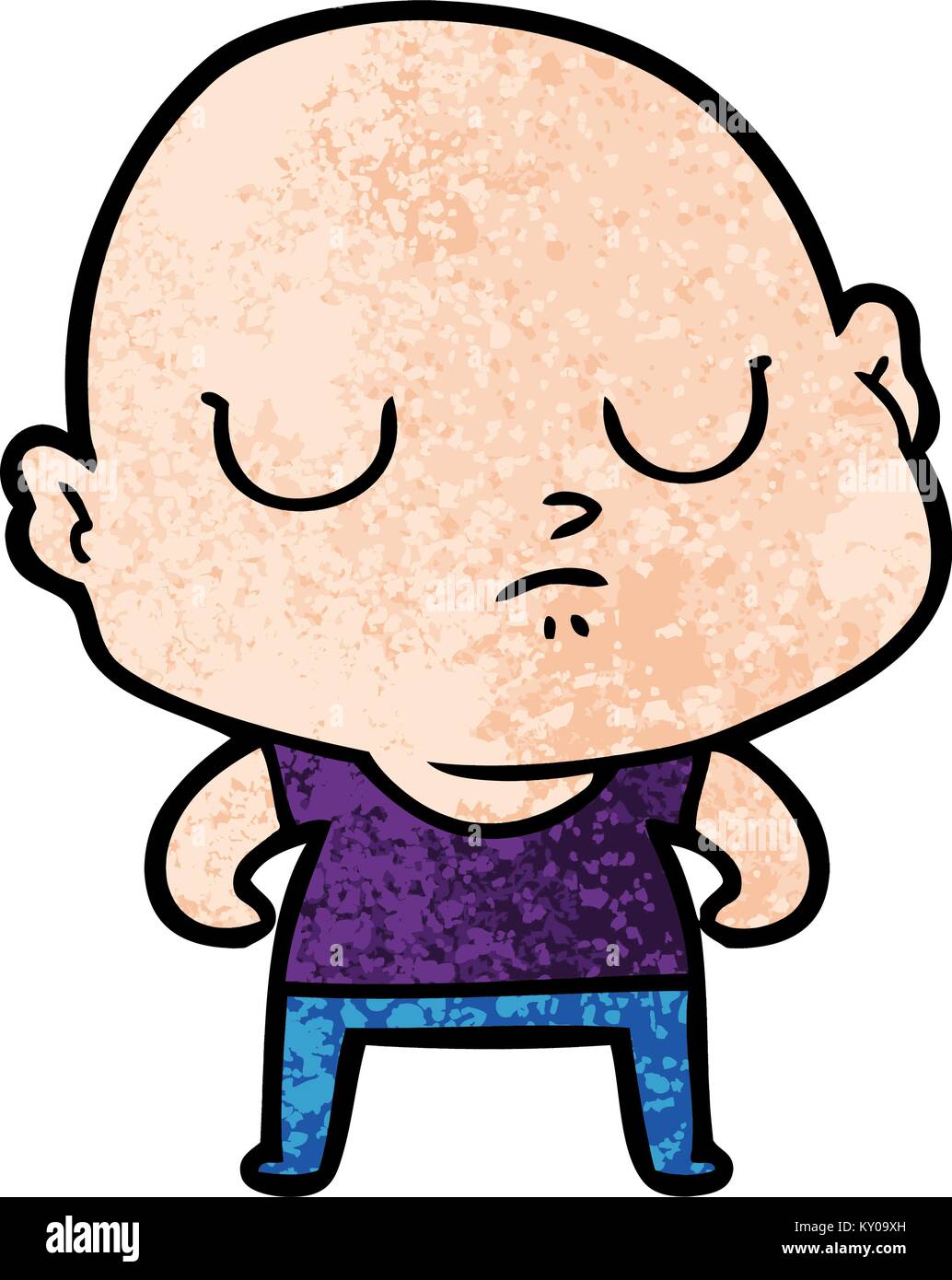 cartoon bald man Stock Vector Image & Art - Alamy