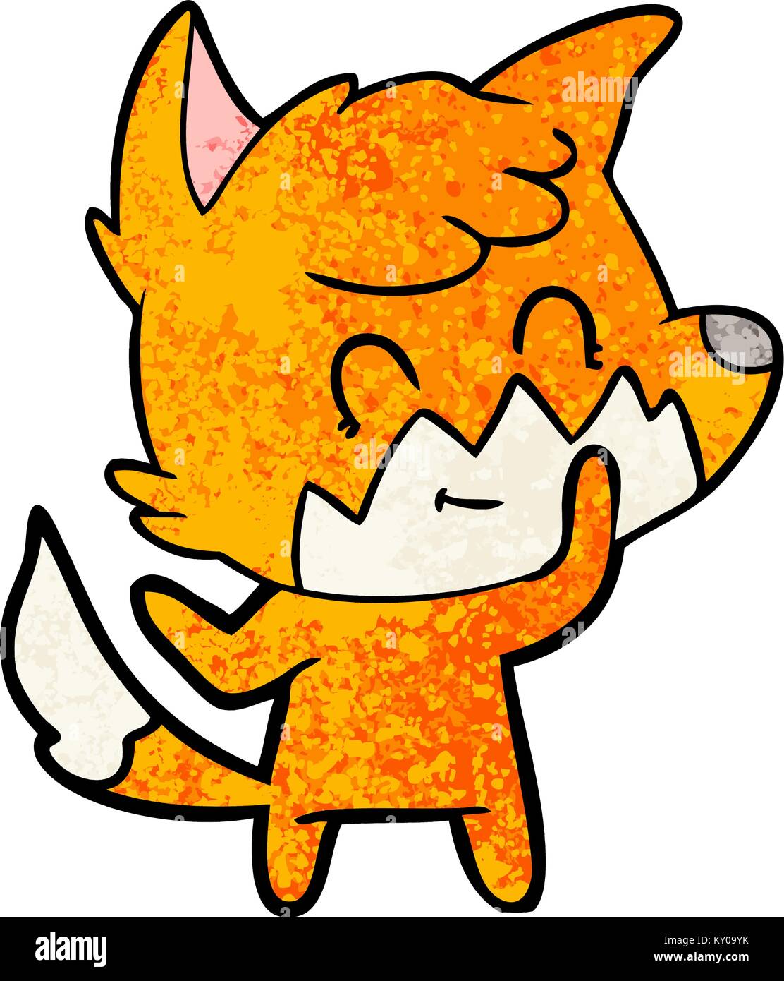 cartoon friendly fox Stock Vector Image & Art - Alamy