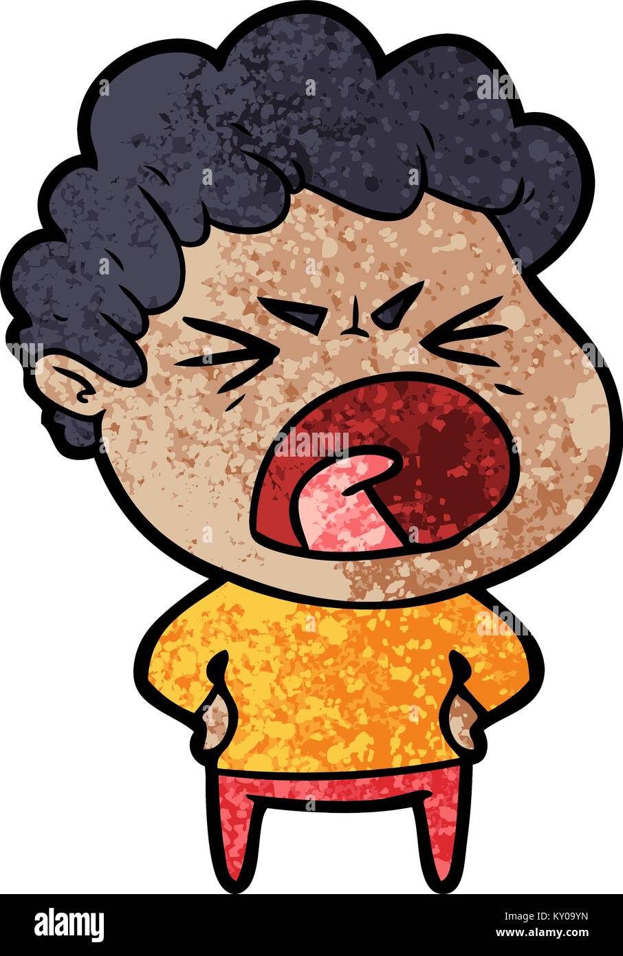 cartoon furious man Stock Vector Image & Art - Alamy