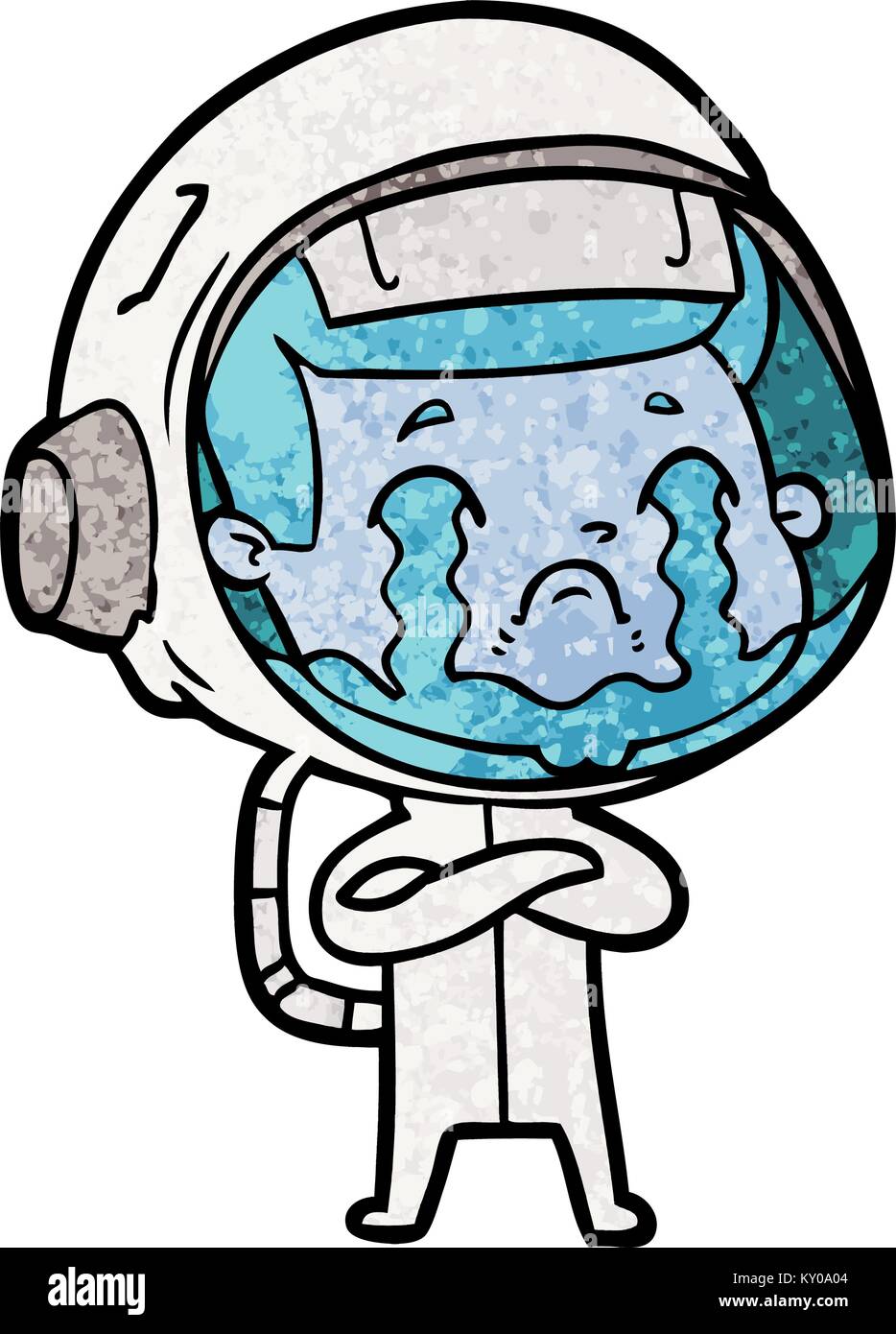 cartoon crying astronaut Stock Vector Image & Art - Alamy