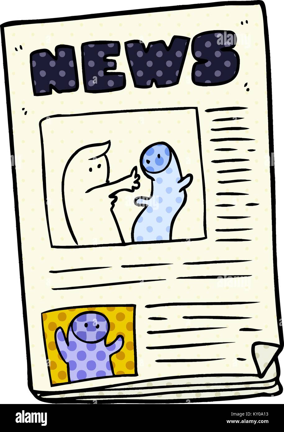 Newspaper Cartoon High Resolution Stock Photography and Images - Alamy