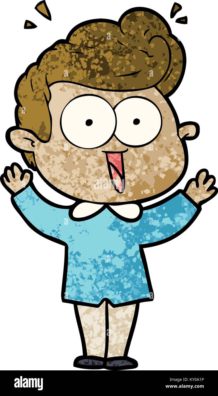 cartoon excited man Stock Vector Image & Art - Alamy