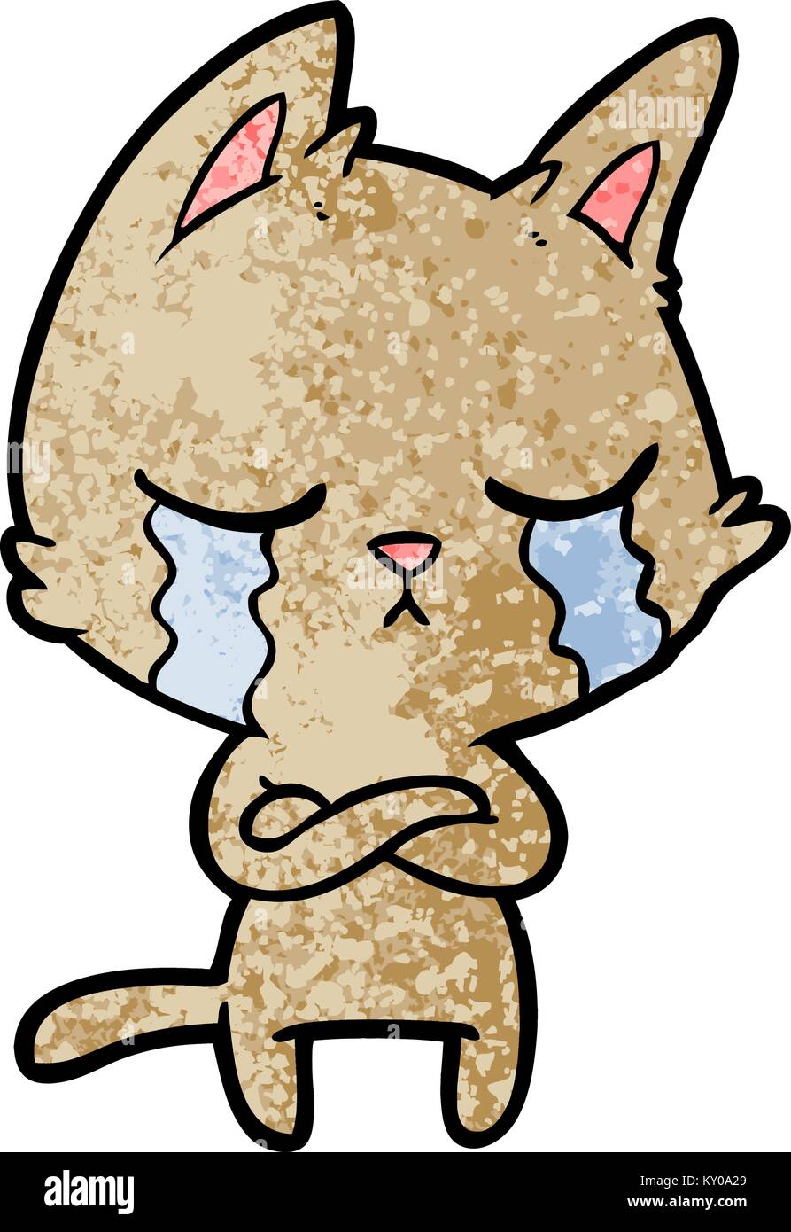 Cat with crossed arms Stock Vector Images - Alamy