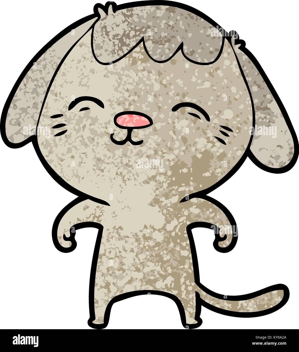 happy cartoon dog Stock Vector Image & Art - Alamy
