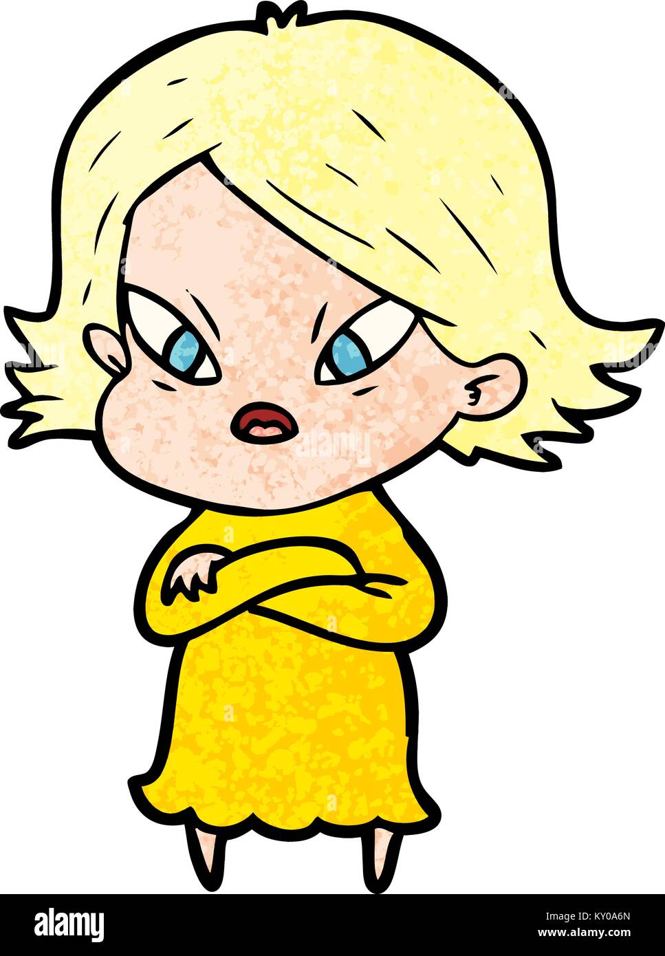 cartoon stressed woman Stock Vector Image & Art - Alamy