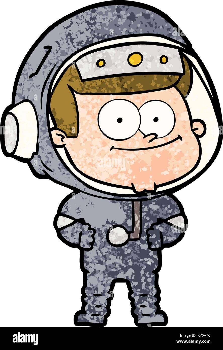 happy astronaut cartoon Stock Vector Image & Art - Alamy