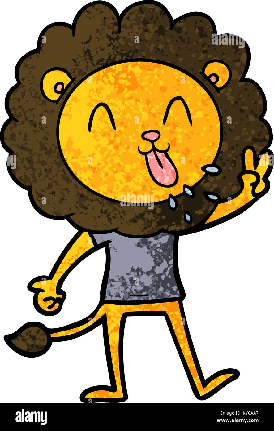 happy cartoon lion Stock Vector Image & Art - Alamy