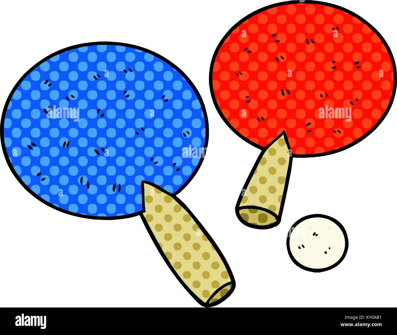 cartoon table tennis bats Stock Vector Image & Art - Alamy