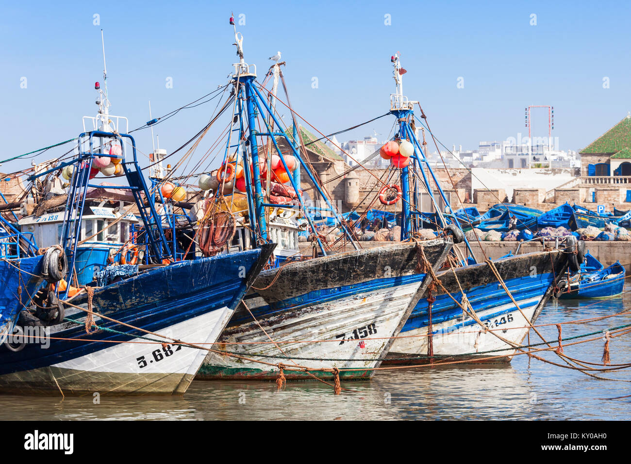 Traditional moroccan boats hi-res stock photography and images - Alamy