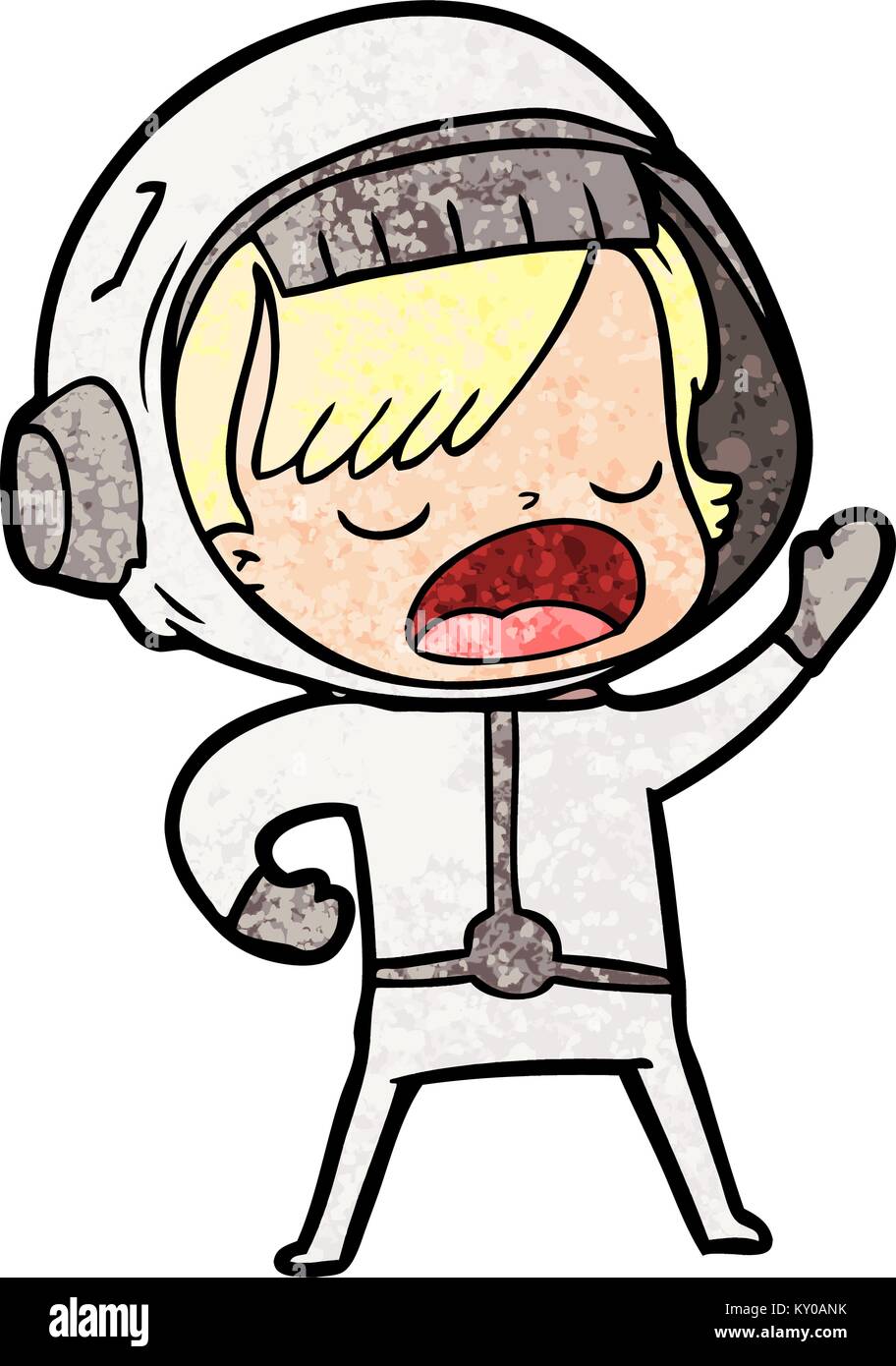 cartoon talking astronaut Stock Vector Image & Art - Alamy