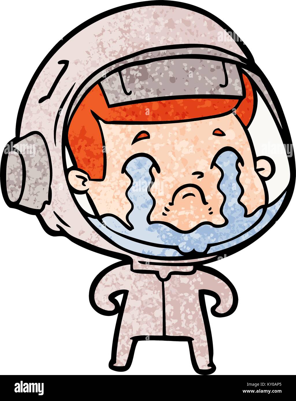 cartoon crying astronaut Stock Vector Image & Art - Alamy