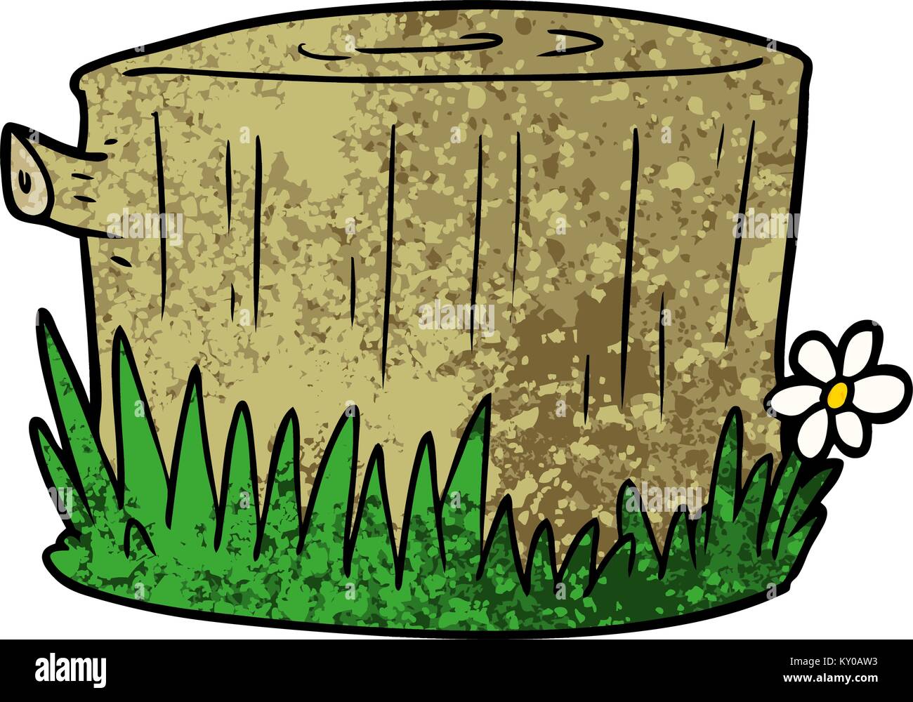 cartoon tree stump Stock Vector Image & Art - Alamy