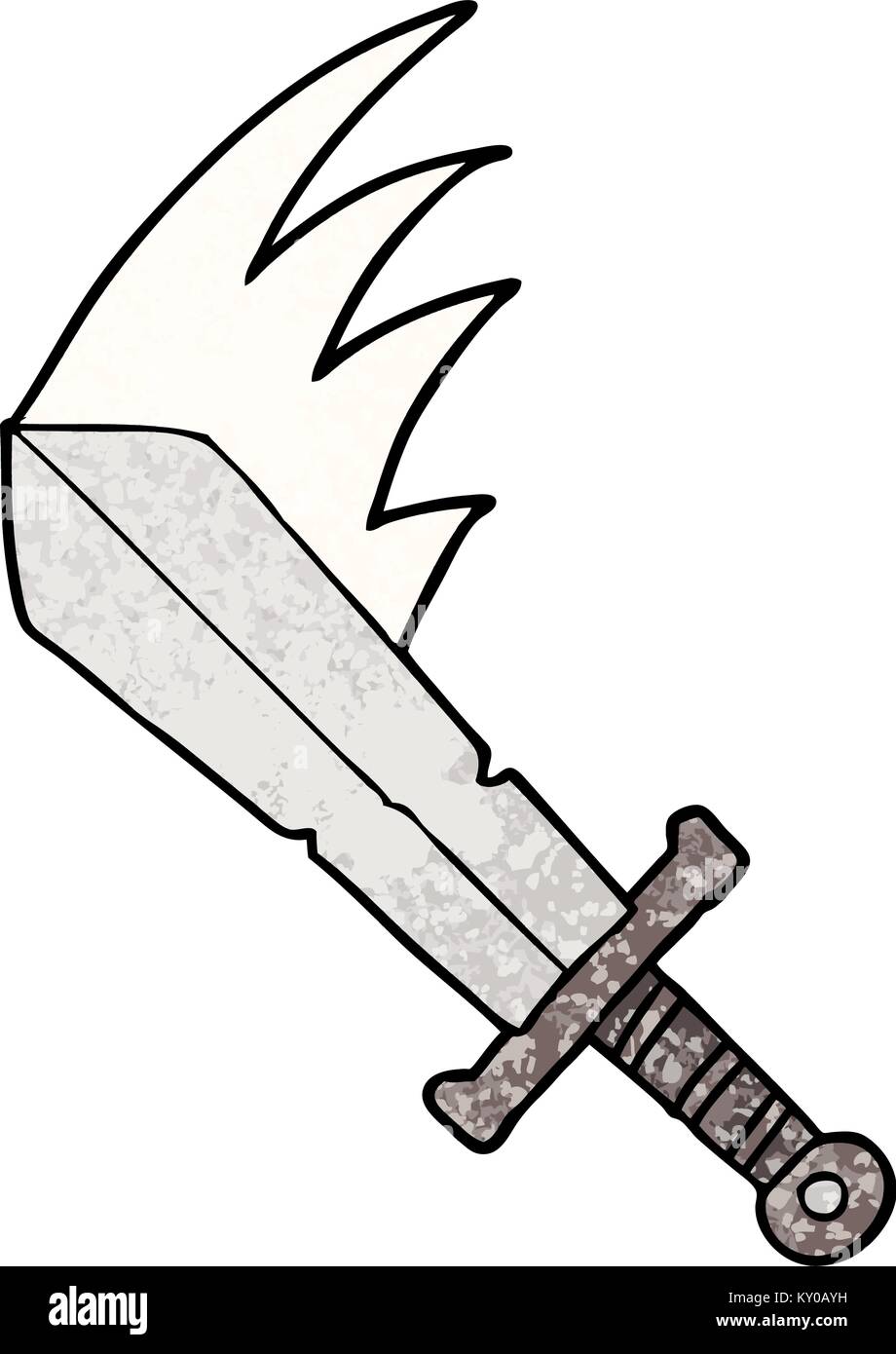 cartoon swinging sword Stock Vector Image & Art - Alamy