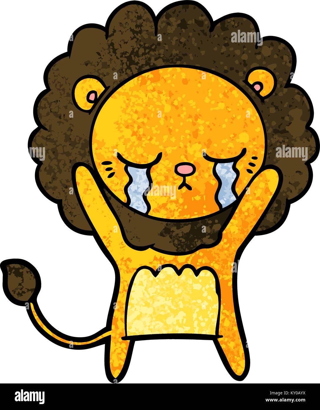 crying cartoon lion Stock Vector Image & Art - Alamy