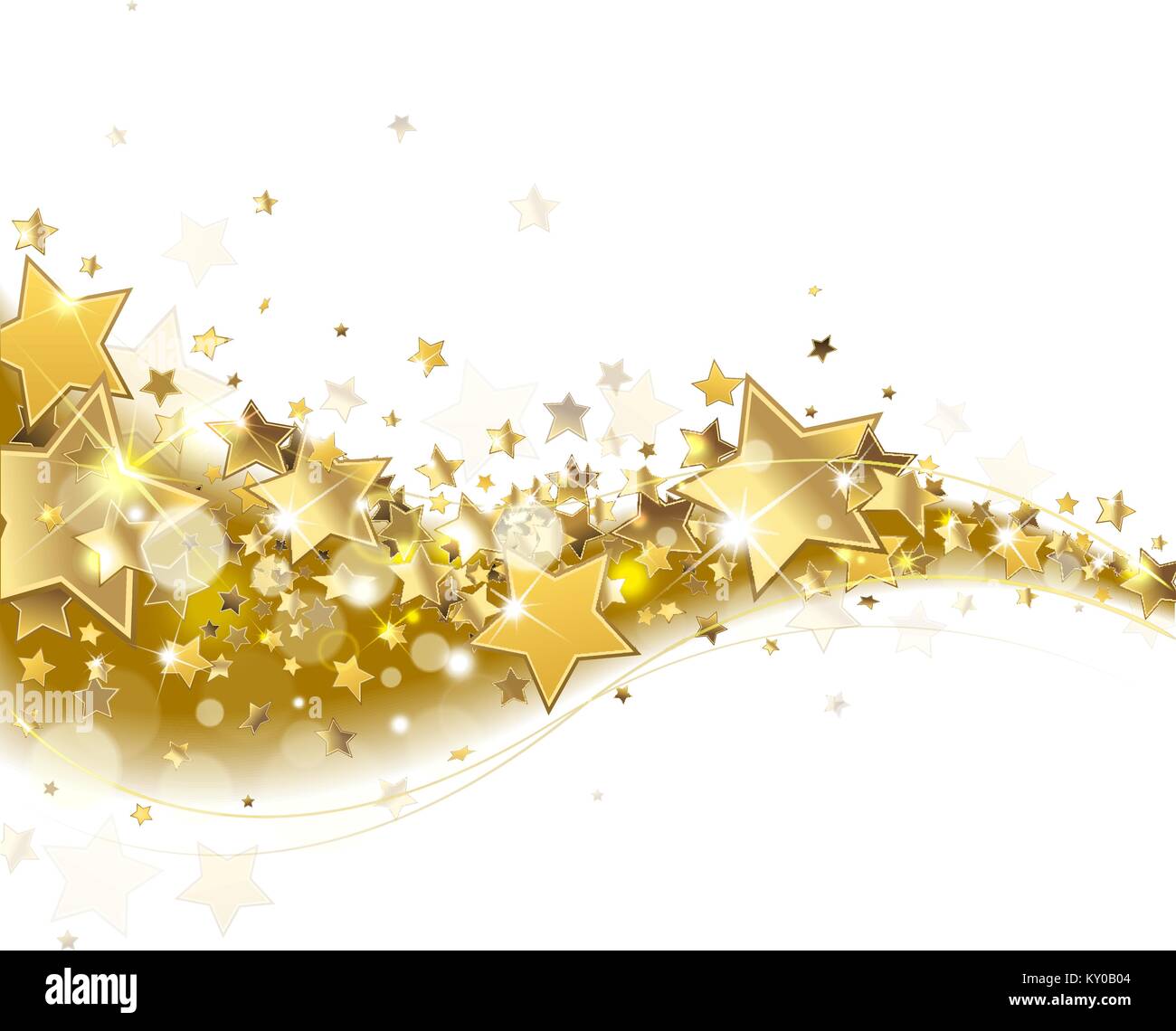 background with sparkling golden stars Stock Vector Image & Art - Alamy