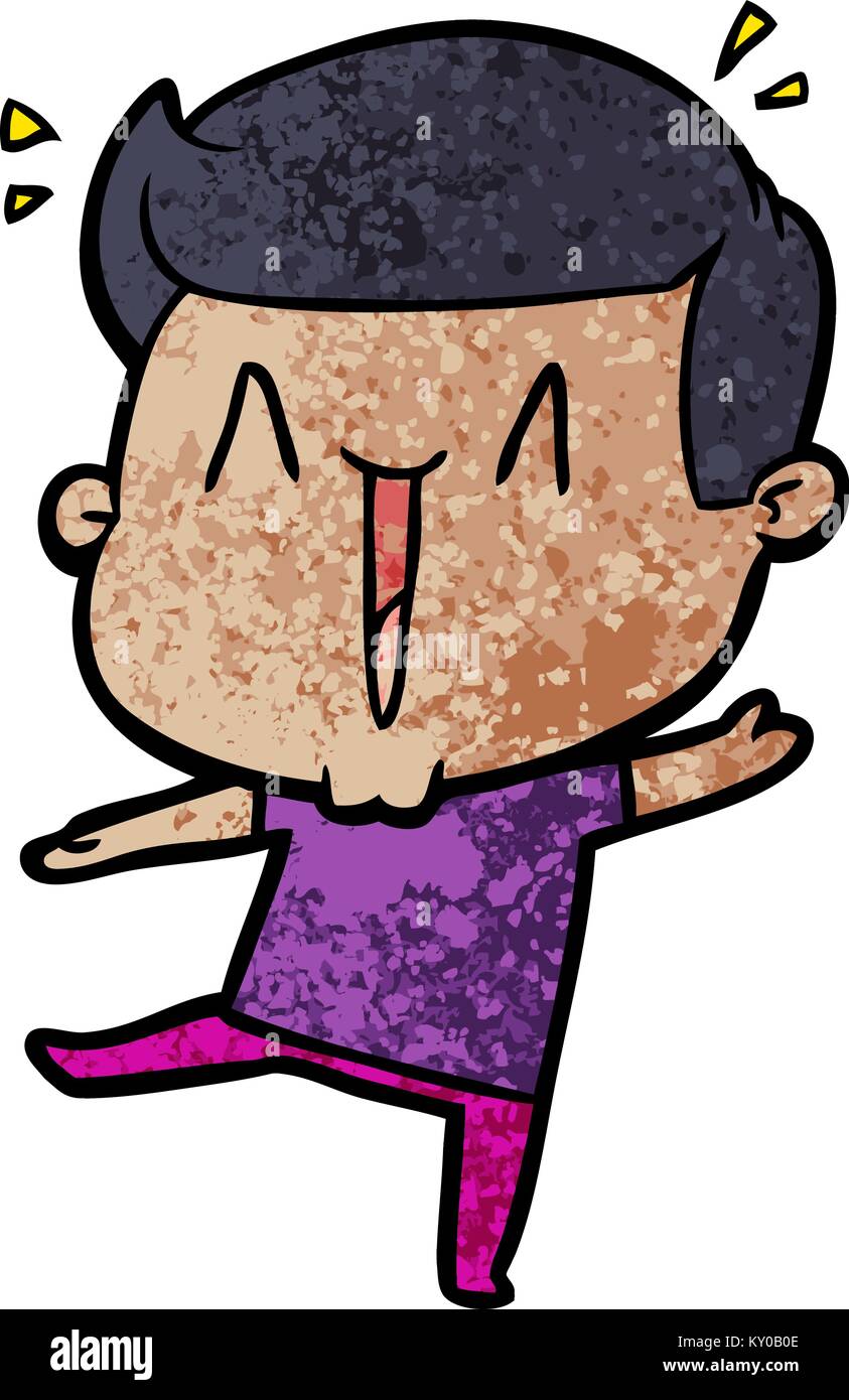 cartoon excited man Stock Vector Image & Art - Alamy